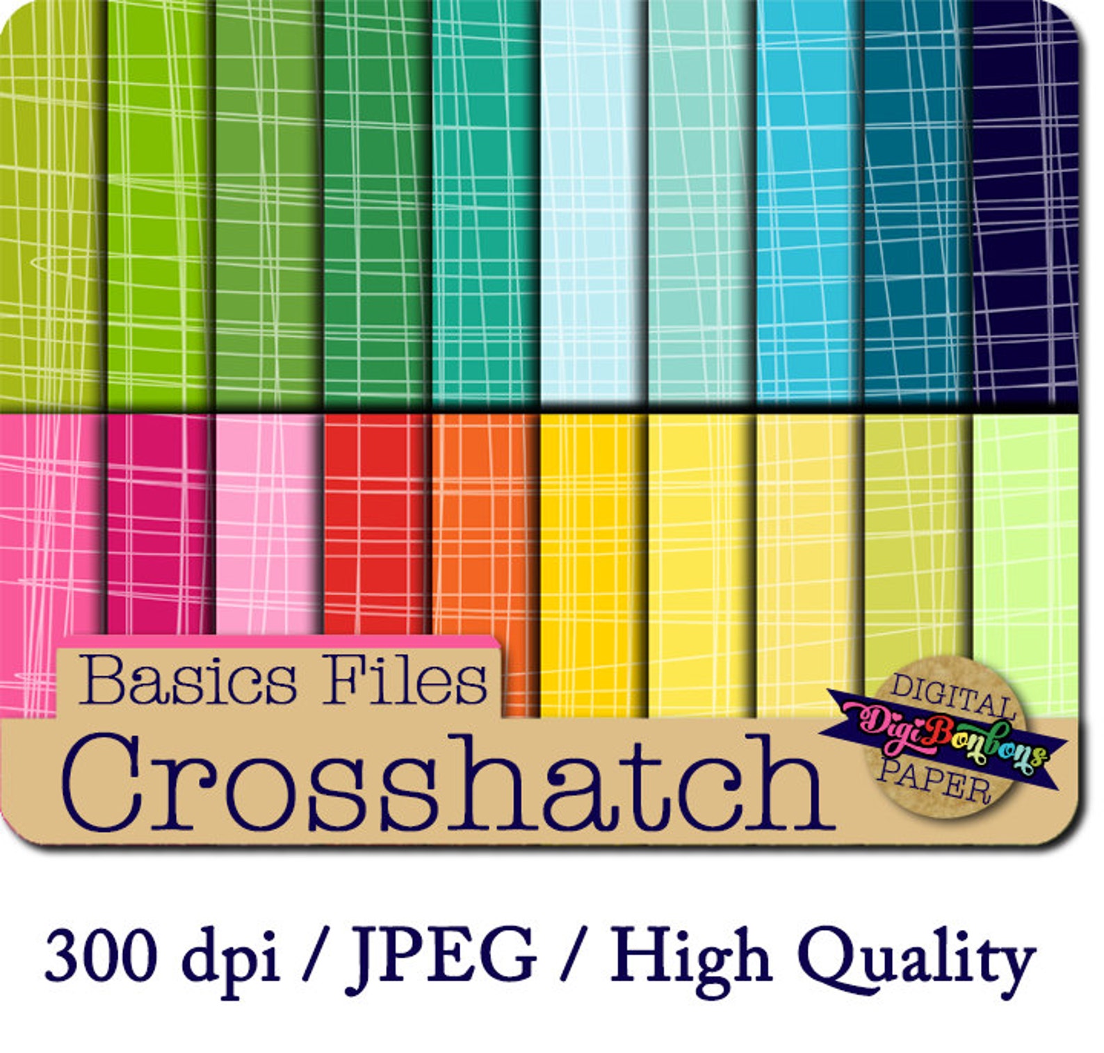 Crosshatch Digital Paper INSTANT DOWNLOAD Commercial Use Ok | Etsy