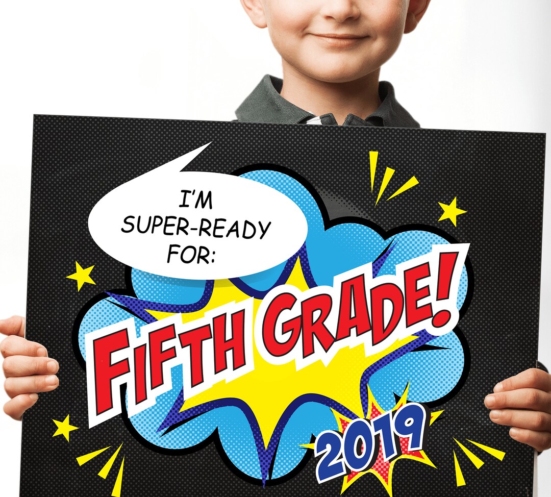 First Day of Fifth Grade Printable and FREE Last Day Sign Too. First ...