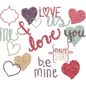 Glitter Clip Art - Commercial Use - Glitter Digital Frames - Glitter ...