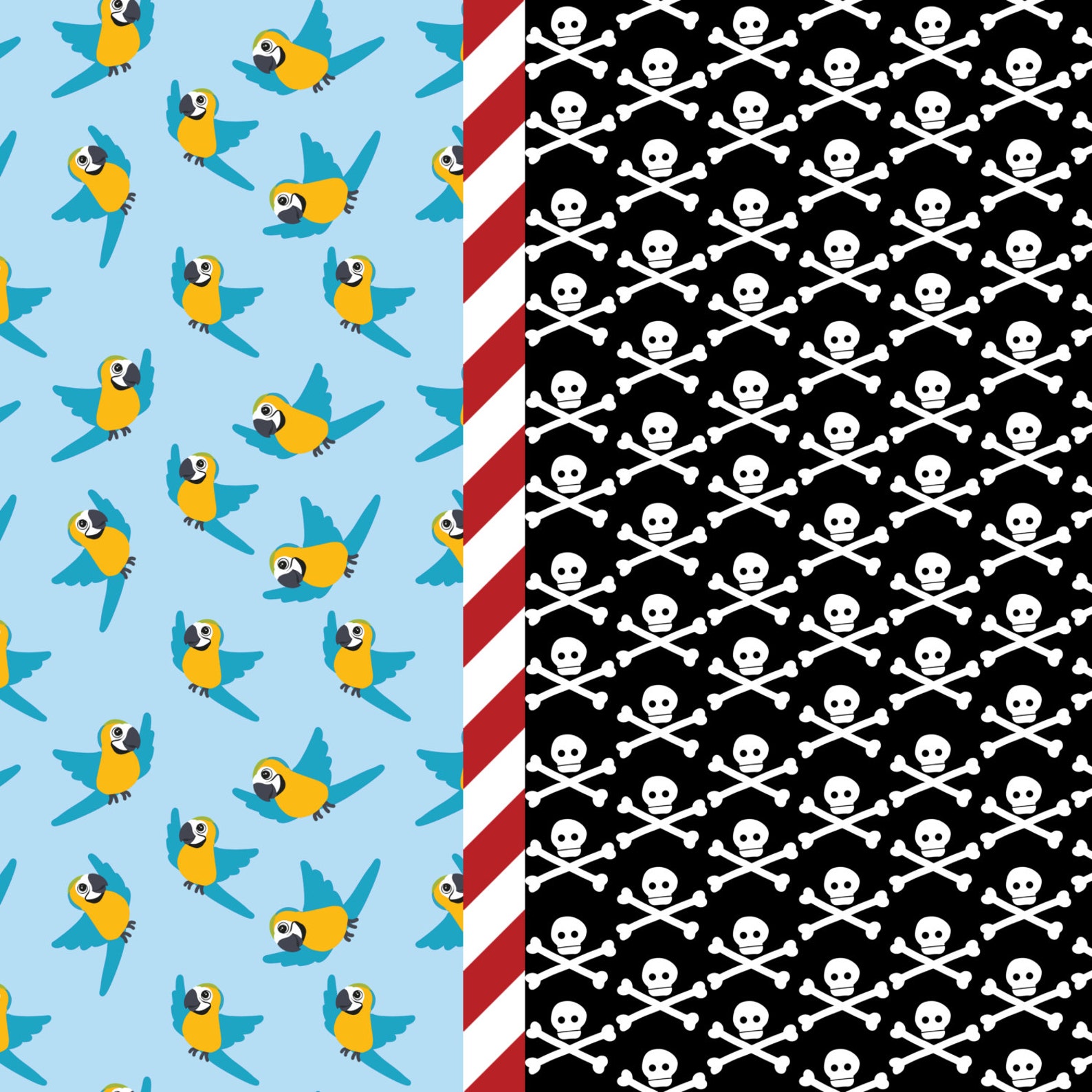 Scrapbook Paper Pirates Scrapbook Digital Paper 8.5 x 11 | Etsy