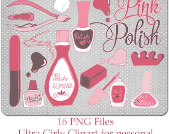 Mani Pedi Clipart | Etsy