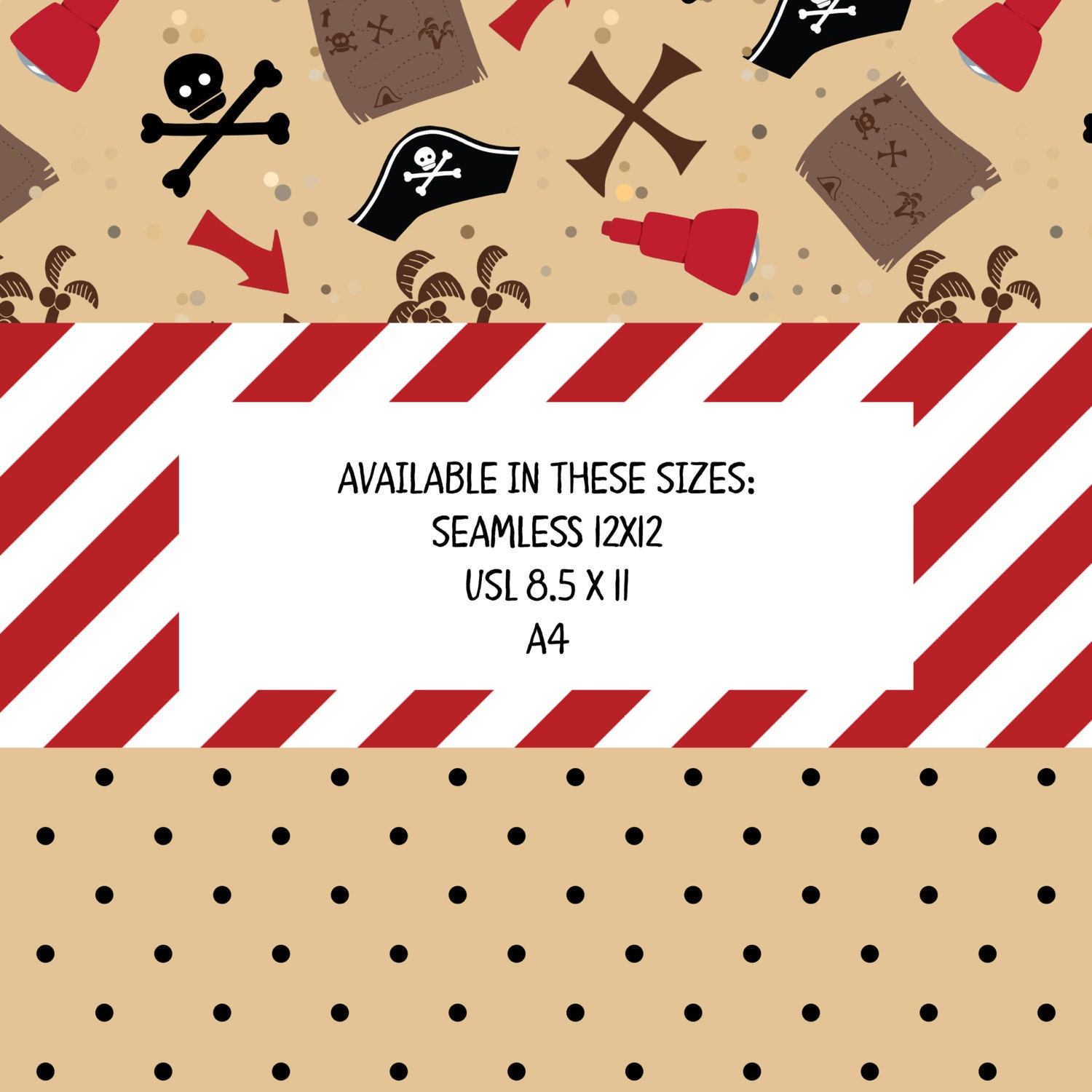 Scrapbook Paper Pirates Scrapbook Digital Paper 8.5 x 11 | Etsy