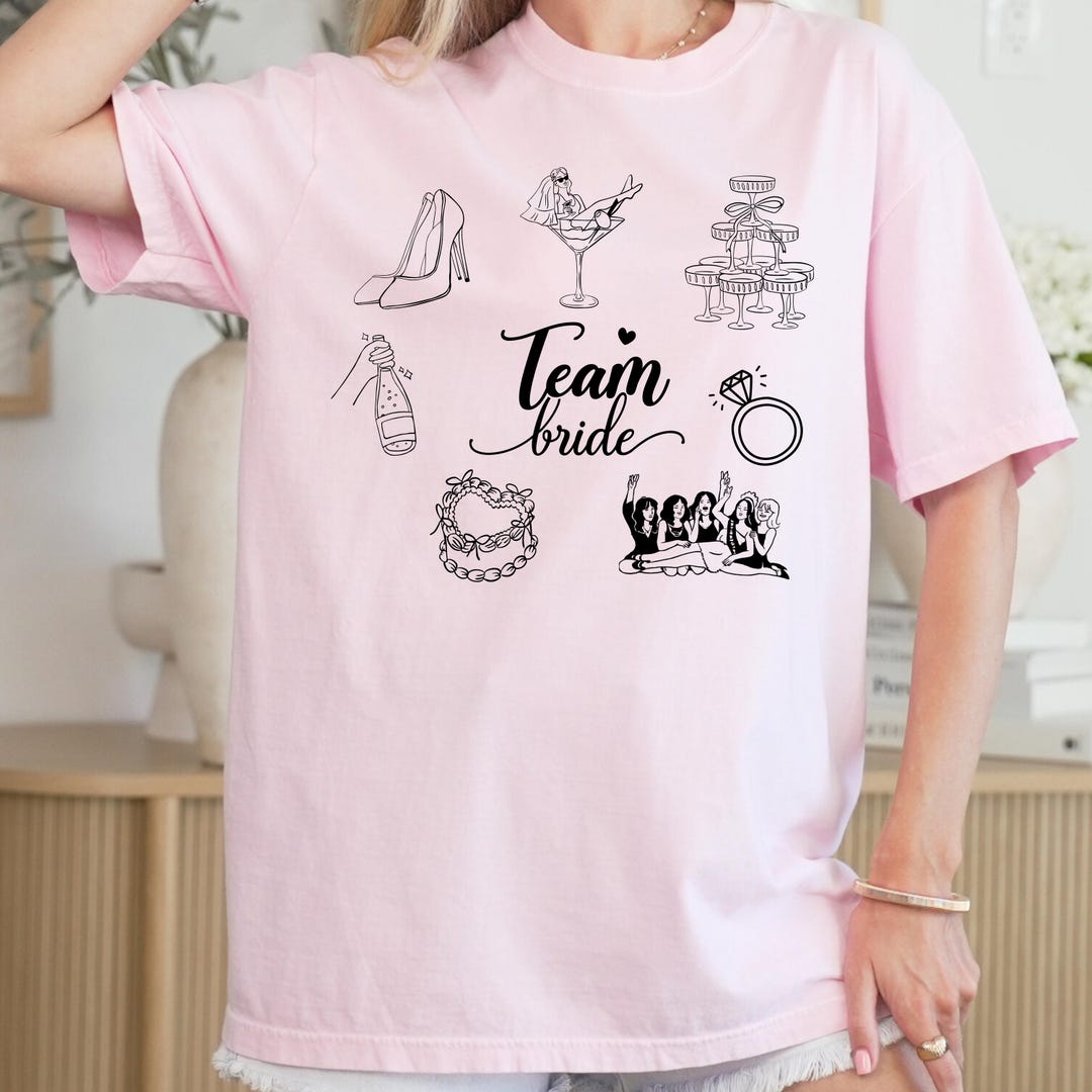 Personalized Bridal Party Shirts, Custom Bridesmaid & Maid of Honor ...