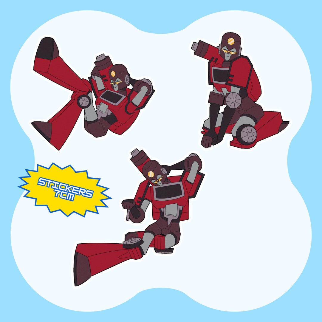 Transformers Perceptor Vinyl Stickers - Etsy