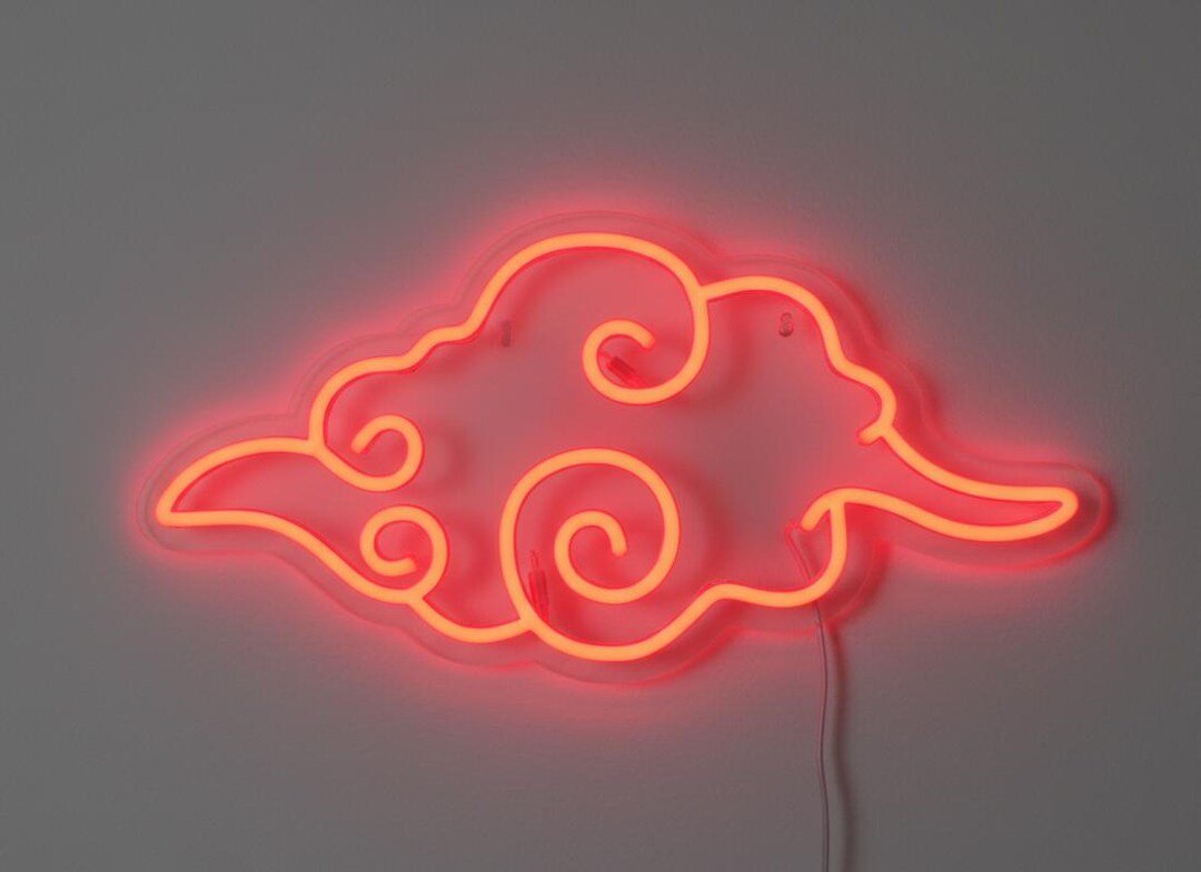 Akatsuki Cloud Neon Sign USB LED Anime Wall Light – Red Cloud Gaming ...