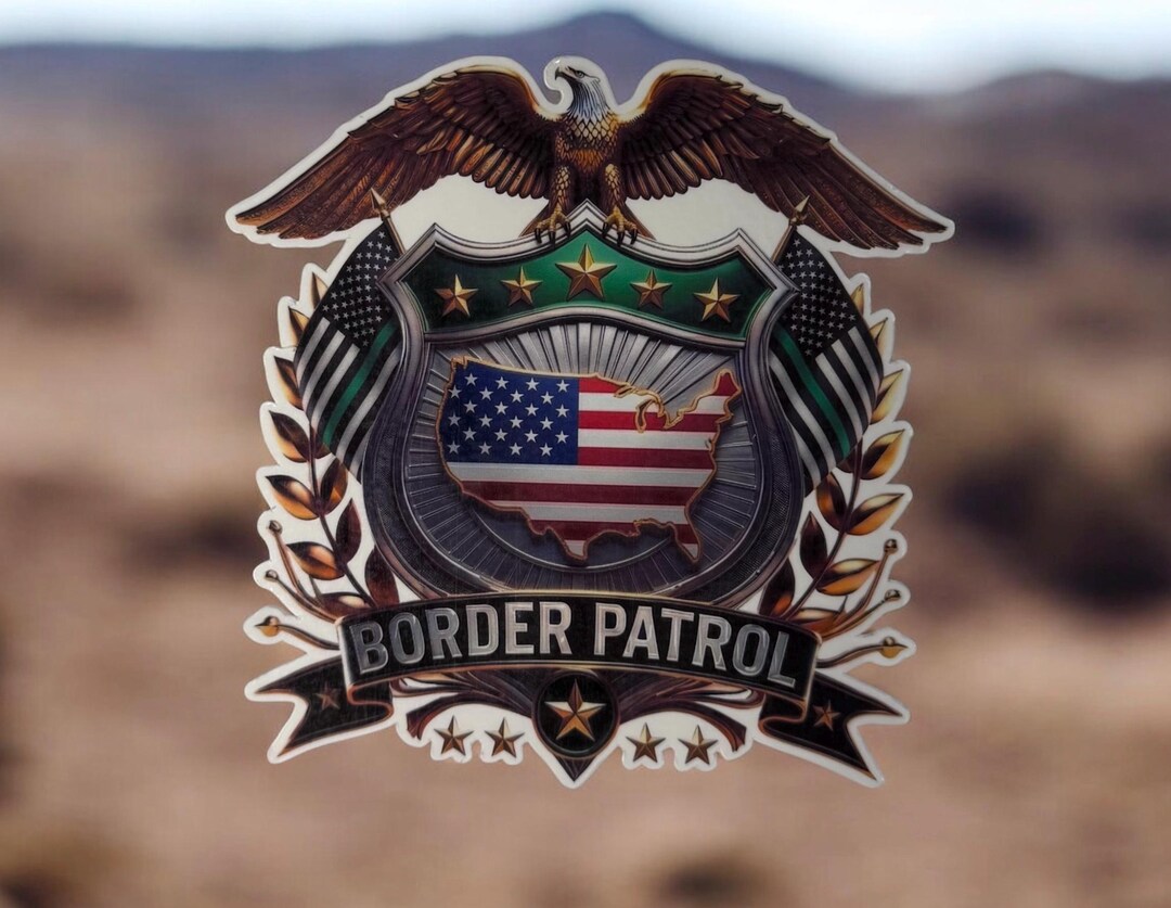 Border Patrol Sticker/thin Green Line/eagle/law Enforcement - Etsy