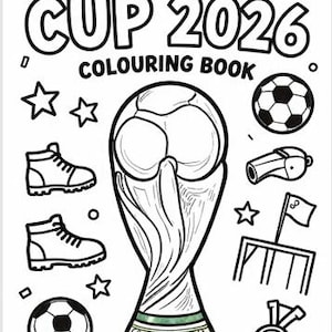 Football World Cup 2026 Colouring Book - 48 Flags - Etsy UK