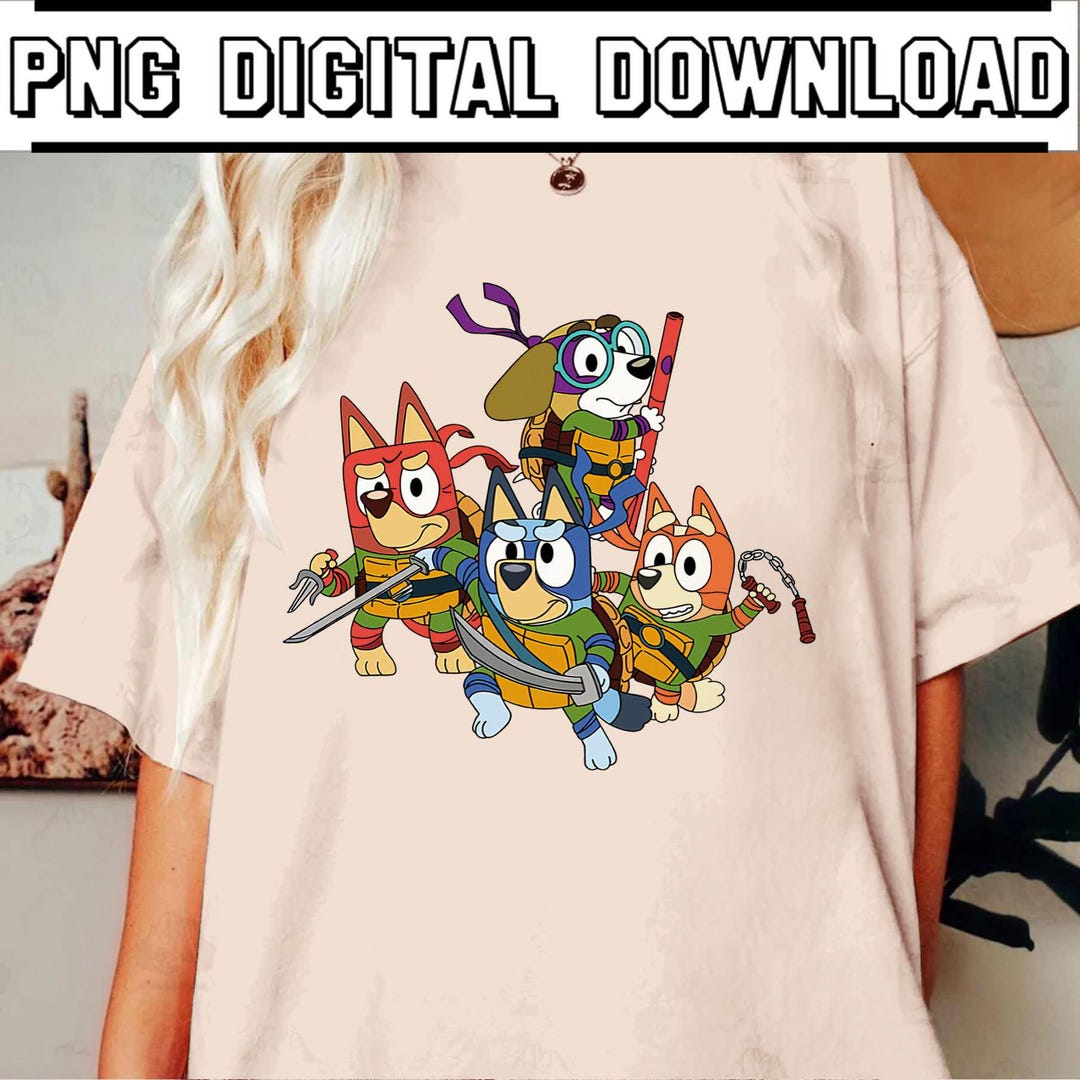 Funny Bluey Turtle PNG Download | Bluey Cartoon Characters | Bluey PNG ...
