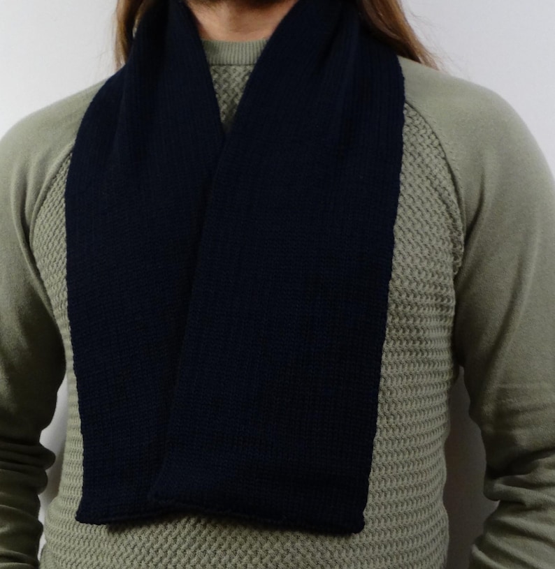 Burgundy Knitted Short Merino Wool Scarf for Men - Etsy