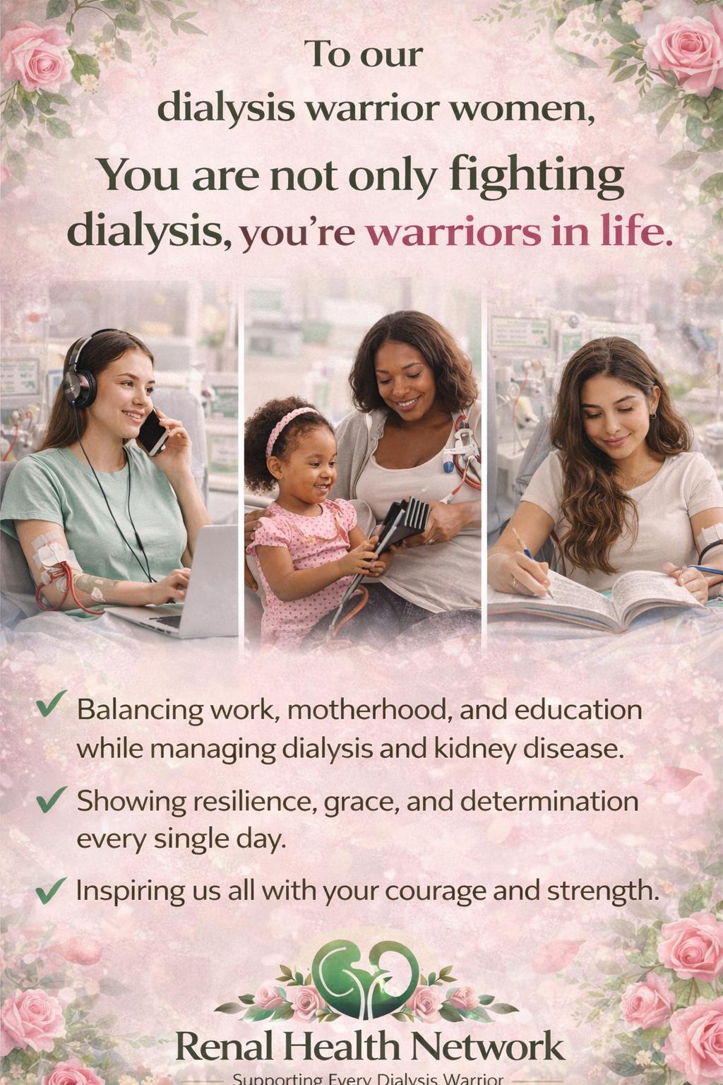 Dialysis Women Awareness Poster Set | Kidney Disease Patient Education ...