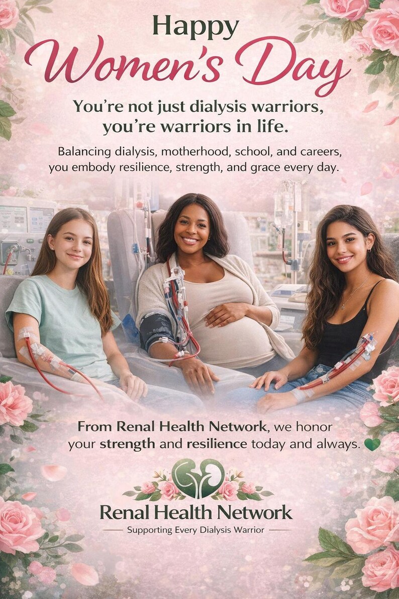 Dialysis Women Awareness Poster Set | Kidney Disease Patient Education ...