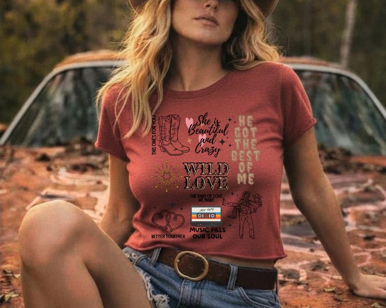 Wild Love Cowgirl SVG | Boho Western Sublimation Design (digital ...