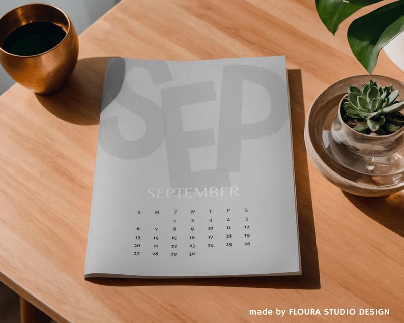 2026 Monthly Calendar Covers | A4 & A5 Printable Planner Inserts ...