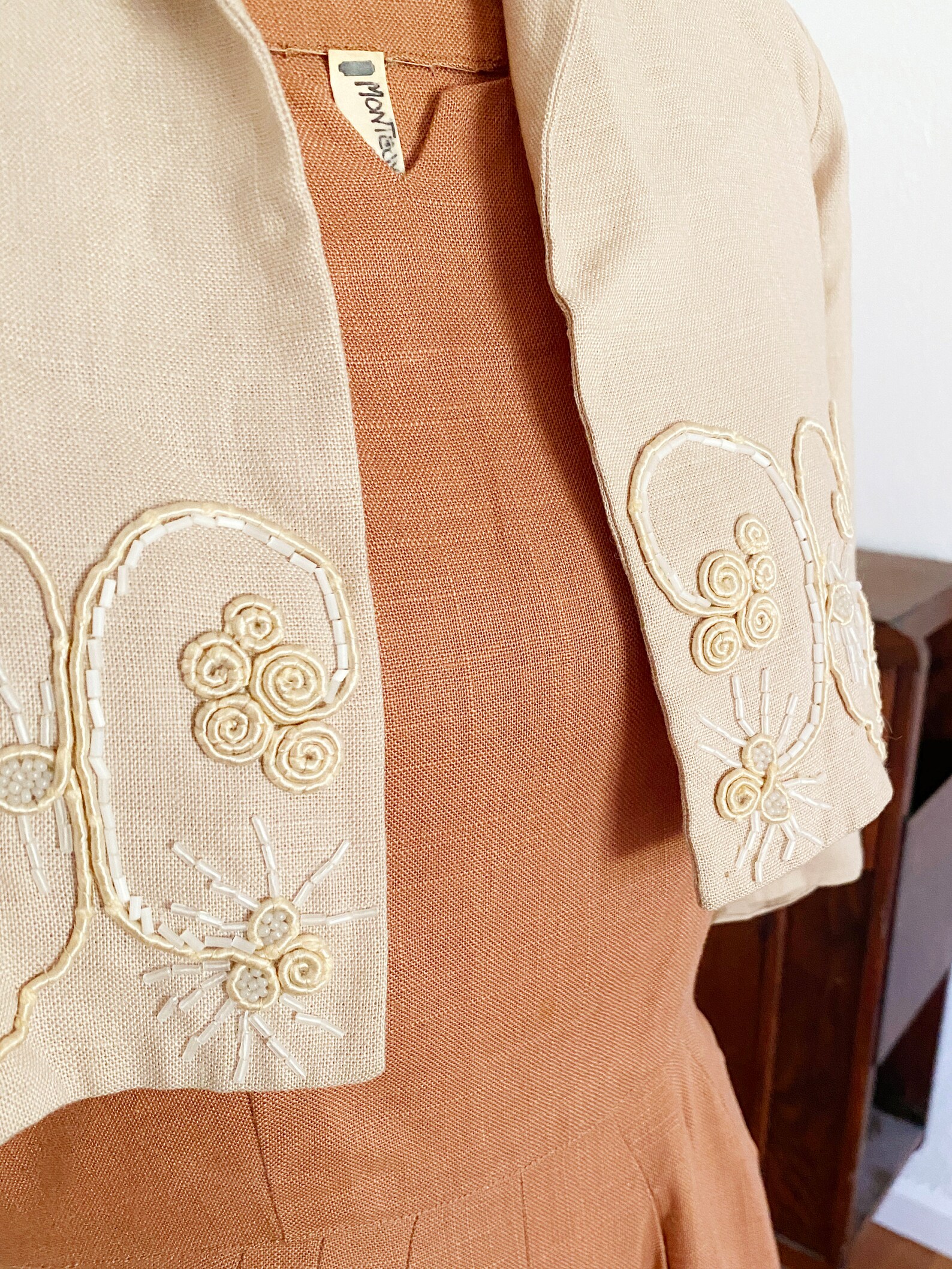 Vintage Beaded and Embellished Shrug - Etsy