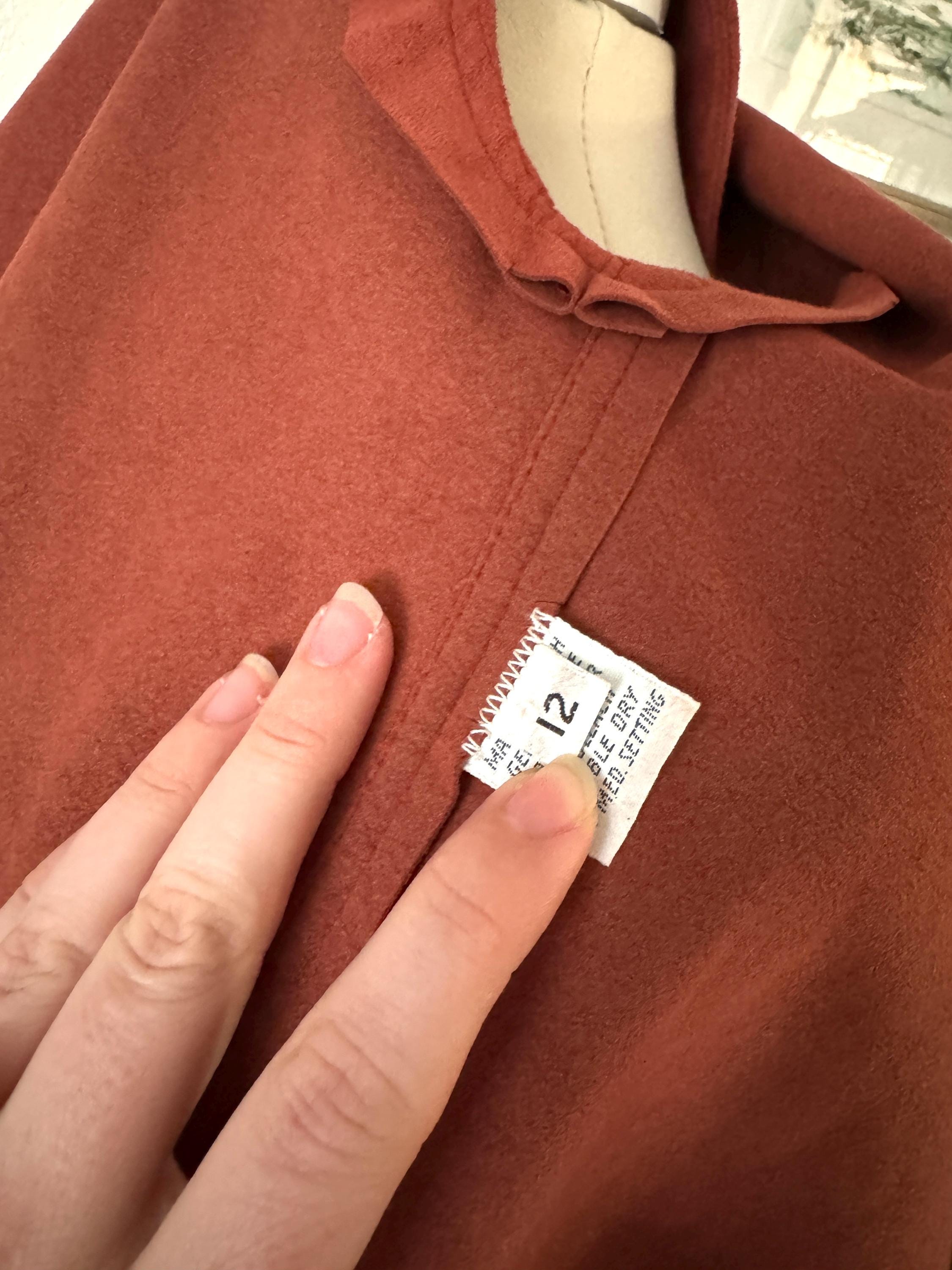 Vintage Brick Red Shirt Dress - Etsy