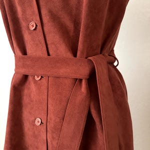 Vintage Brick Red Shirt Dress - Etsy