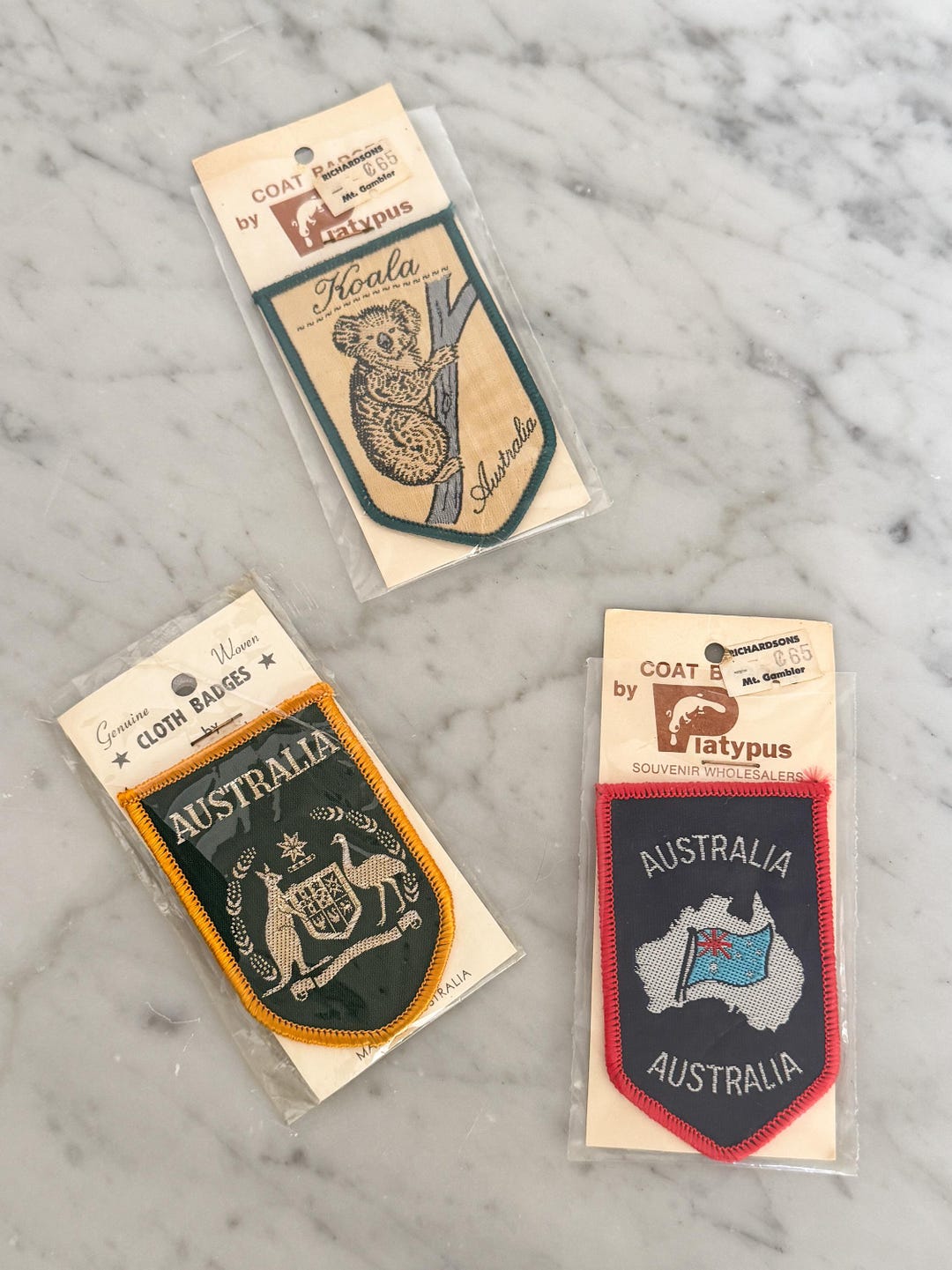 Vintage Set of 3 Australia Woven Patches - Etsy