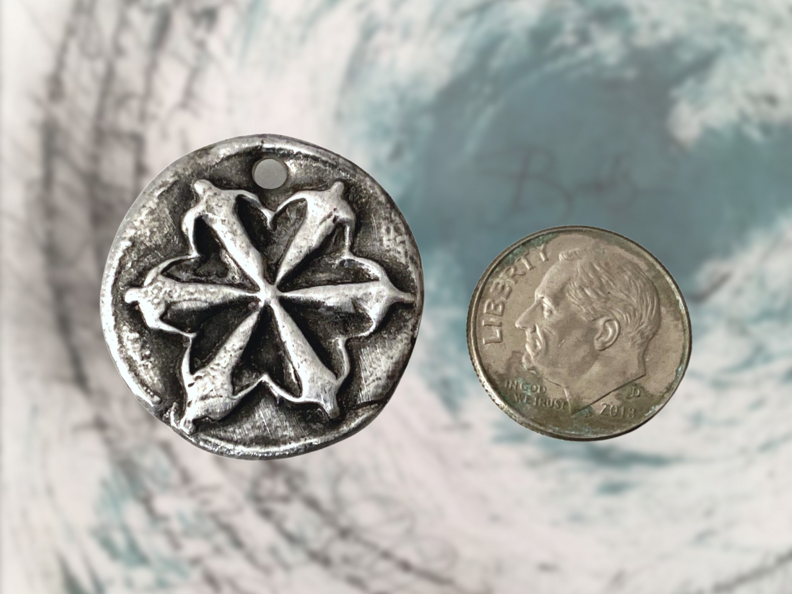 Unity Pendant Hand Cast Pewter Peace Pendant Circle of - Etsy