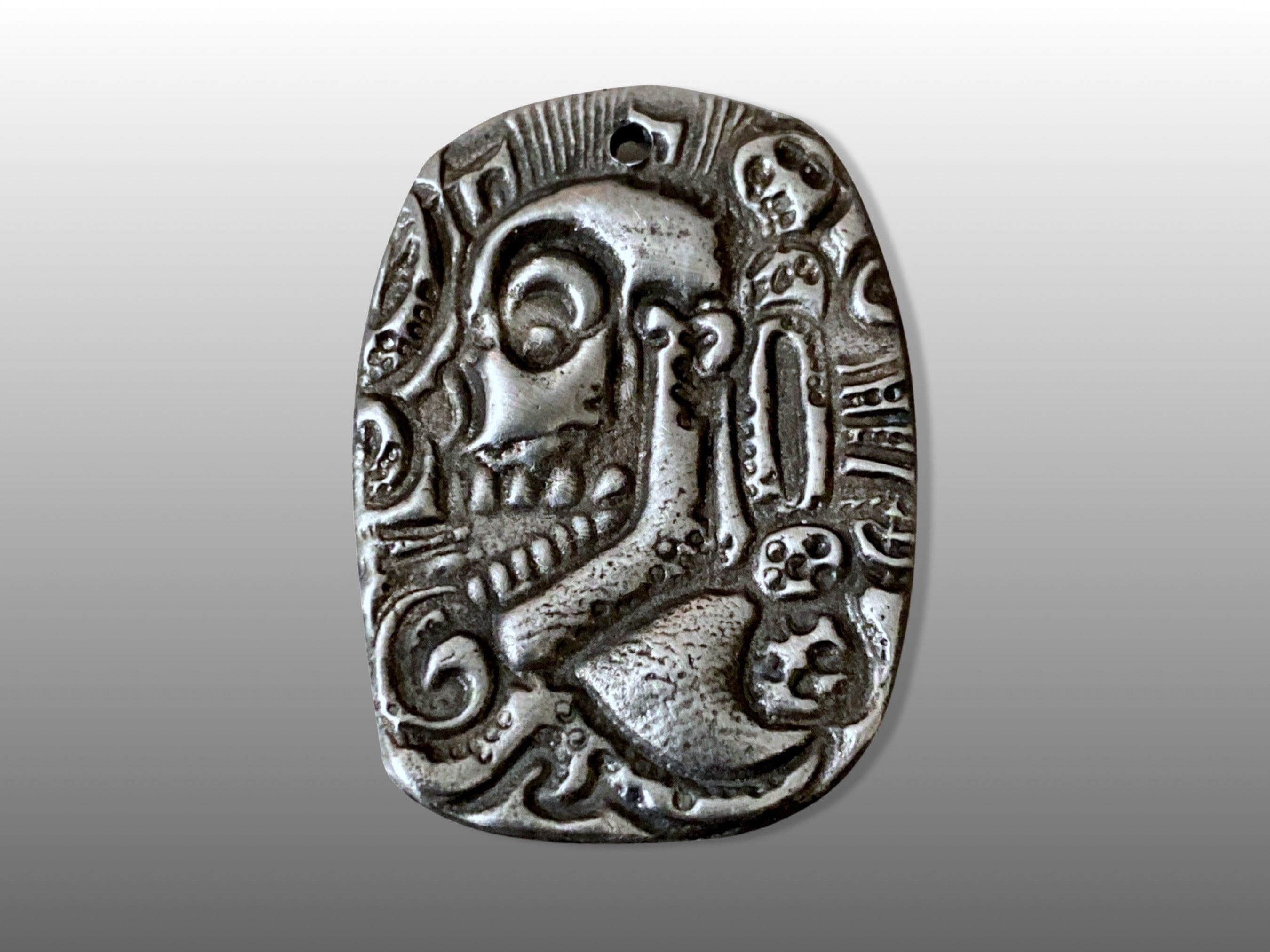 Ancient Mayan Skull Talisman Ancient Relic Skull Pendant - Etsy