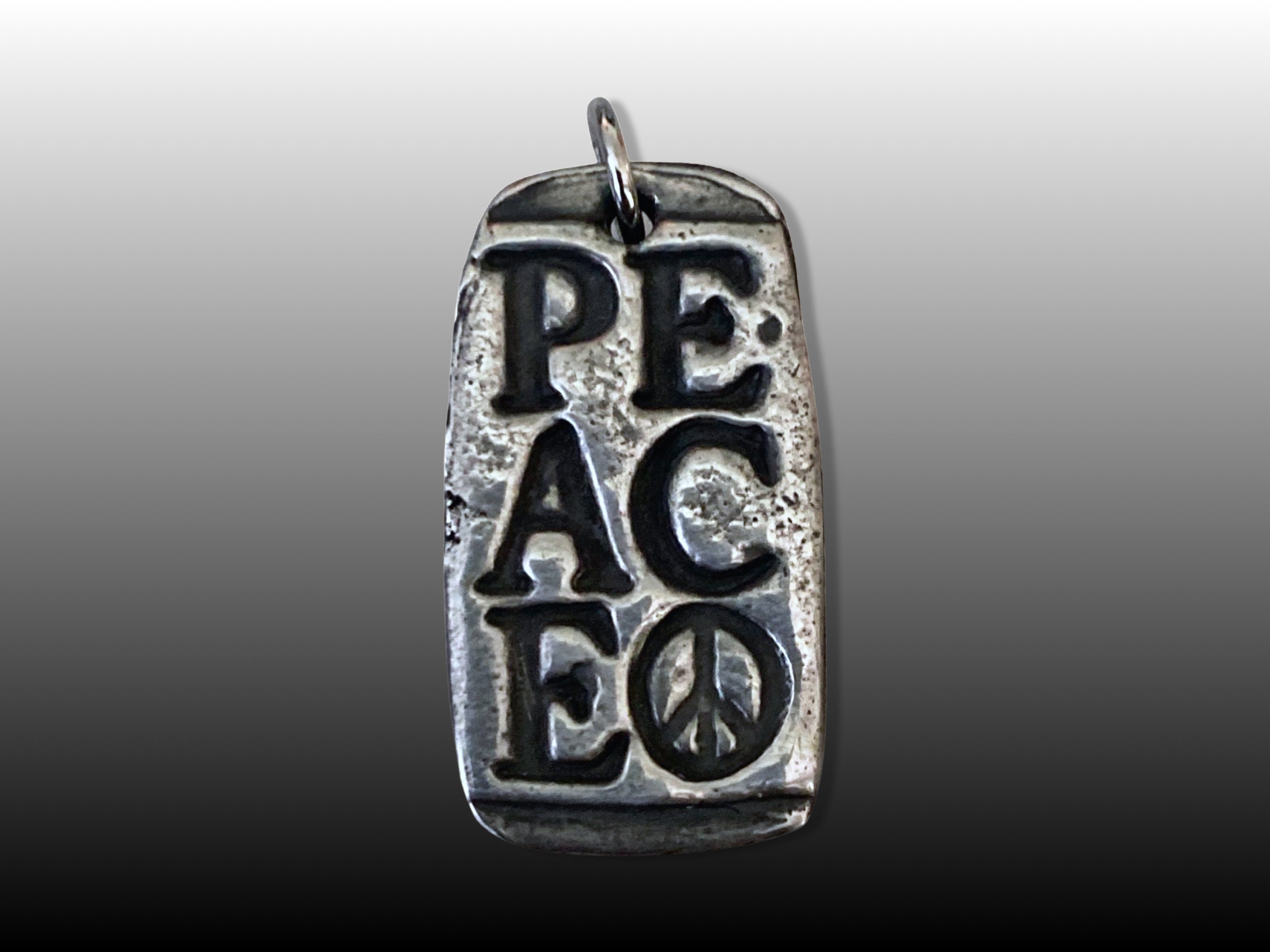 PEACE Pendant - Hand Carved Letters - Engraving - Art Lover - Gift for ...