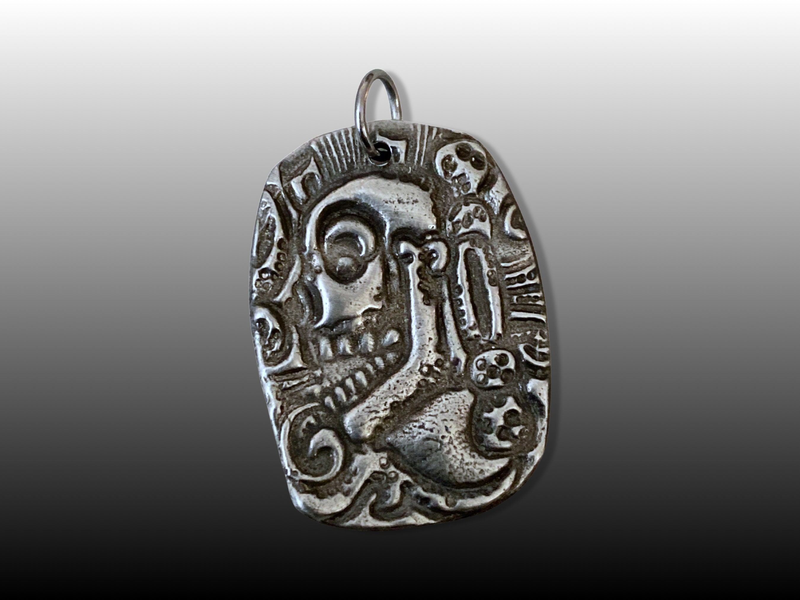 Ancient Mayan Skull Talisman Ancient Relic Skull Pendant - Etsy
