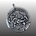 Tiger Pendant - Rustic Pewter Tiger Medallion - Zen Jewelry ...