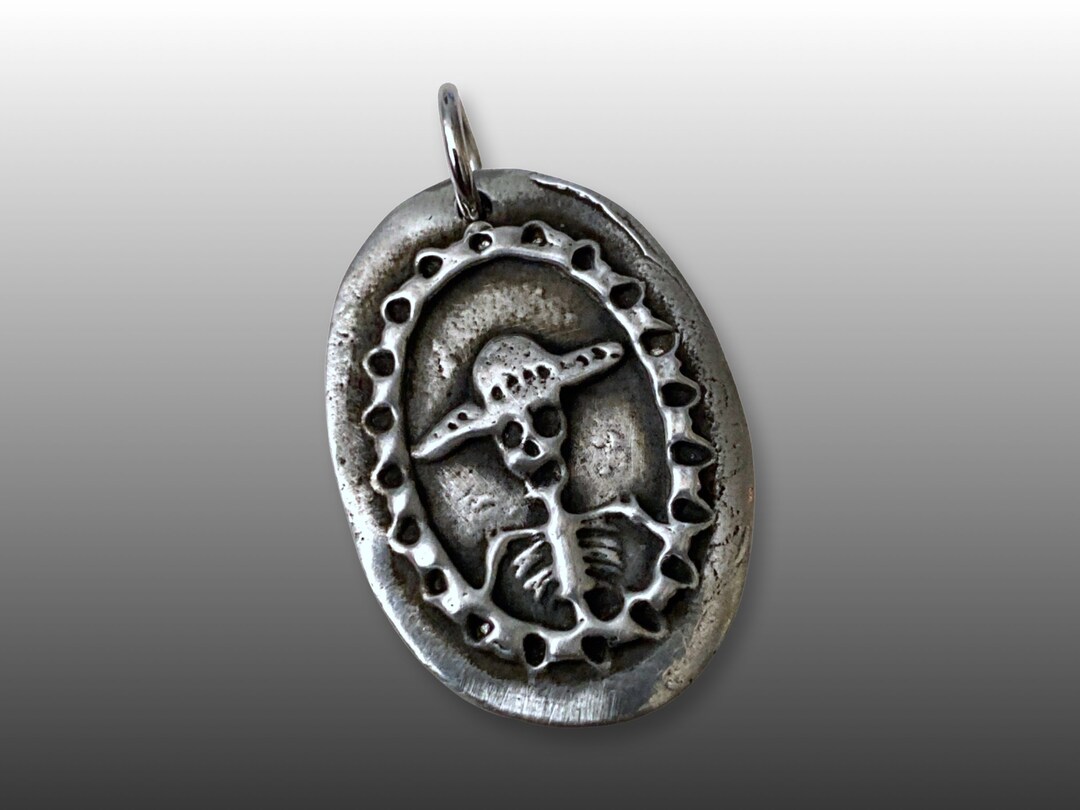 Day of the Dead Pendant - Caballero - Halloween Pendant - Dias De Los ...