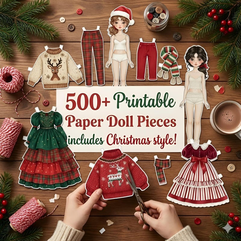 Printable Paper Doll Home - Etsy