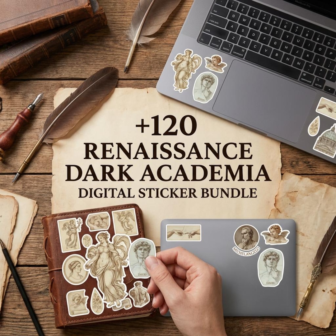 120+ Digital Renaissance Stickers – Da Vinci, Michelangelo, Botticelli ...
