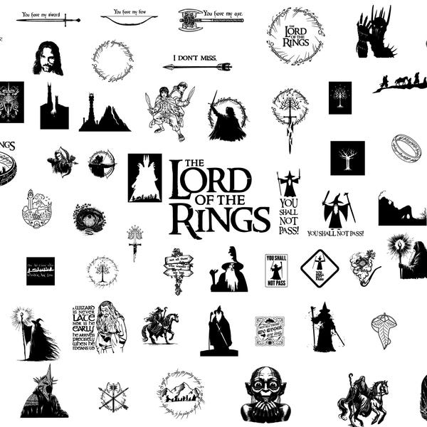 Tolkien Swords Svg - Etsy