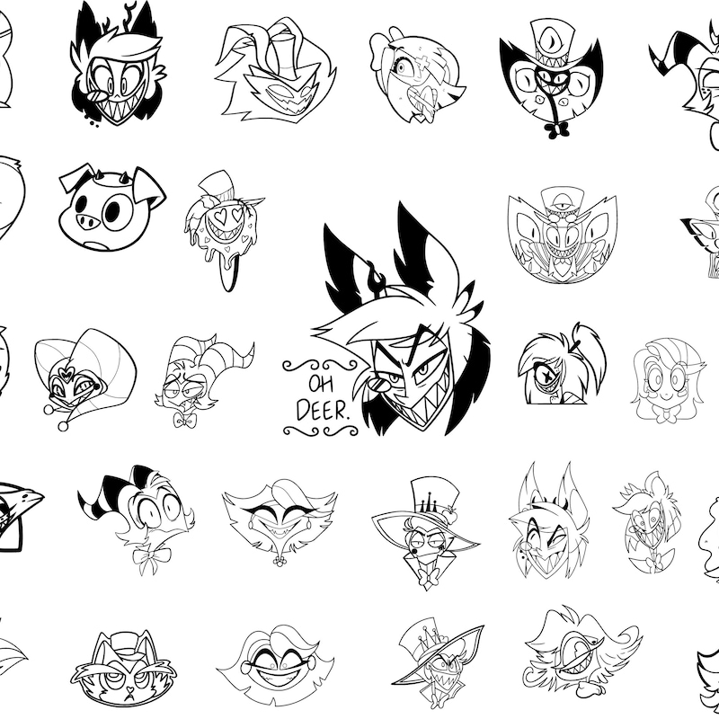 Hazbin Label Sticker - Etsy