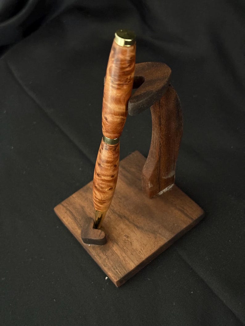 Hand Turned Birdseye Burl Wood Pen – One of a Kind Burl Wood Slimline ...