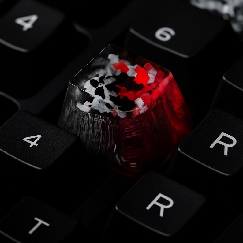 Resin Aquarium Keycap – Koi Fish Keycap – Crystal RGB Keycap – Artisan ...