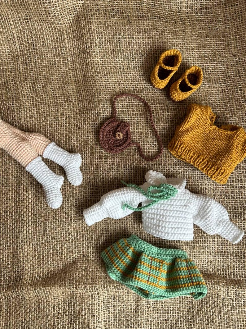 Handmade Crochet Art Doll “Élise” – French Style, Removable Outfit ...