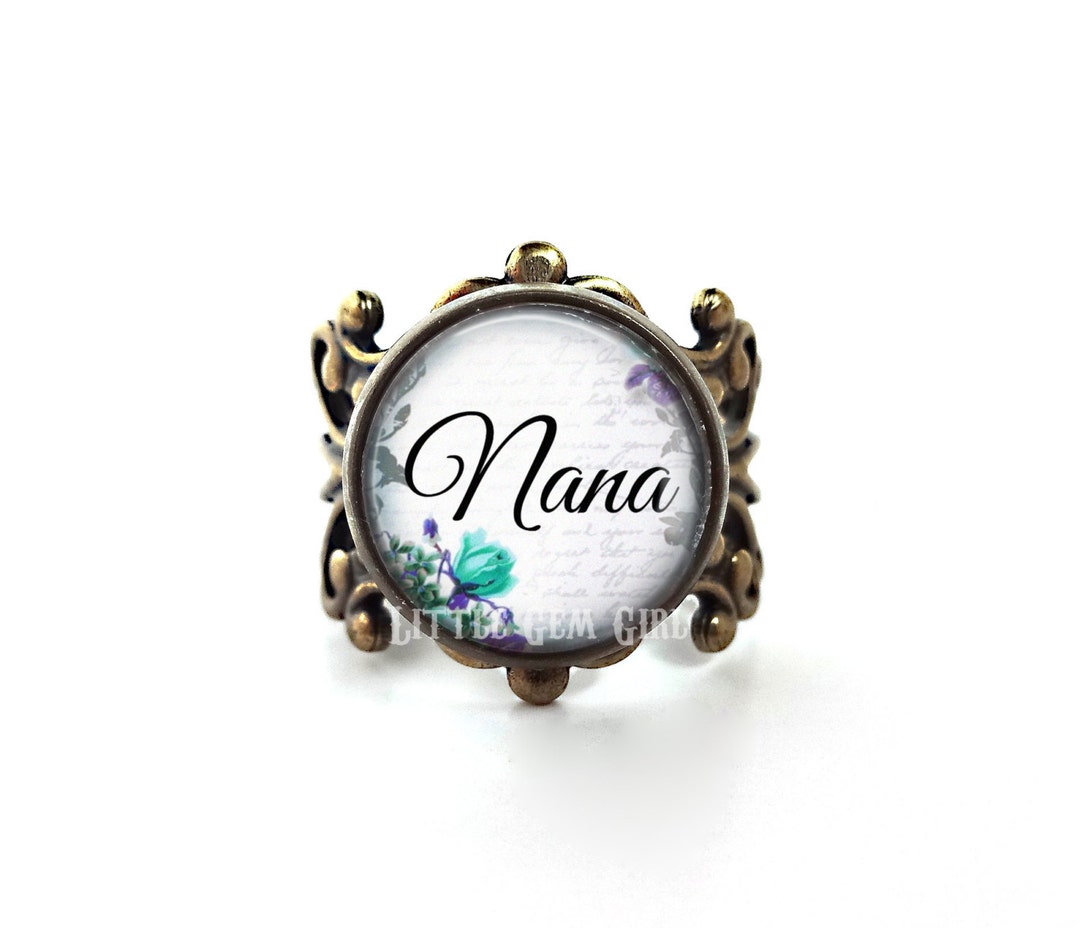 Nana Ring Personzlied Grandma Jewelry - Custom Mother's Day Gift - High ...