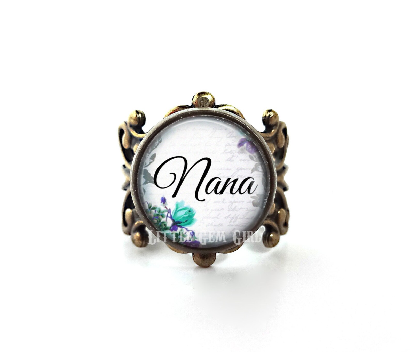 Nana Ring Personzlied Grandma Jewelry Custom Mother's - Etsy