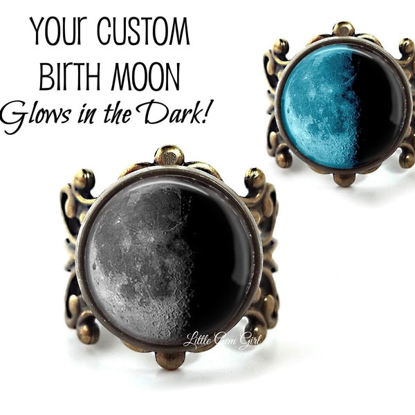Moon Ring - Etsy