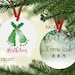 Set of 4 Resin Geode Crystal Snowflake Christmas Ornaments in White ...