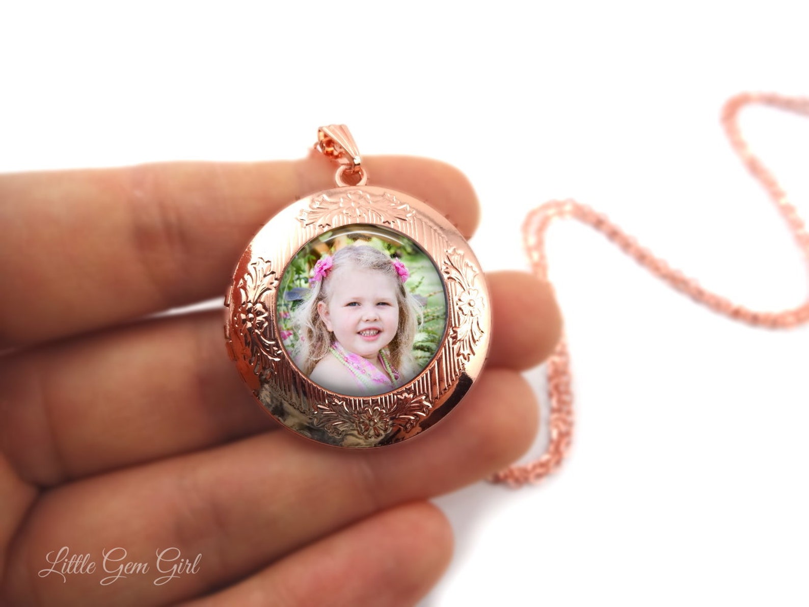 Personalized Photo Locket Necklace Customized With Your | Etsy