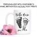 Your Baby's Actual Footprint Coffee Mug Personalized | Etsy