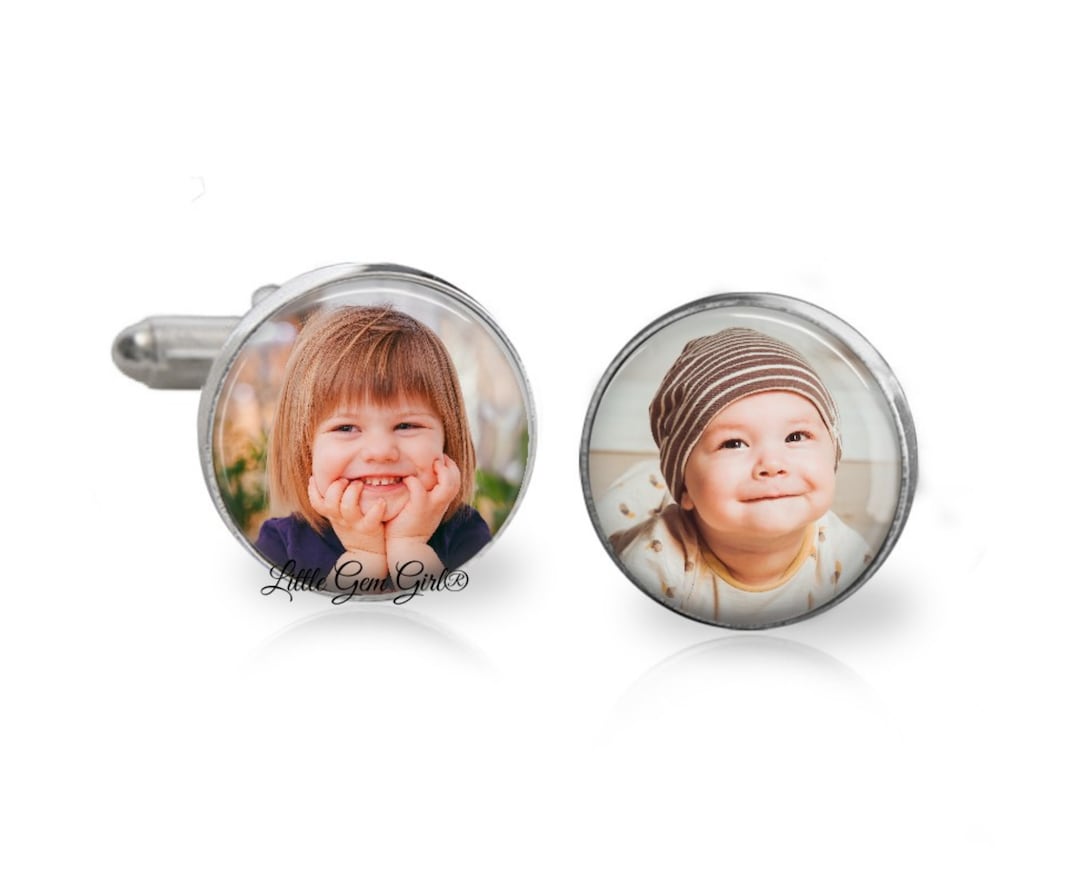 Custom Photo Cufflinks: Personalized Wedding Keepsake Gift - Etsy
