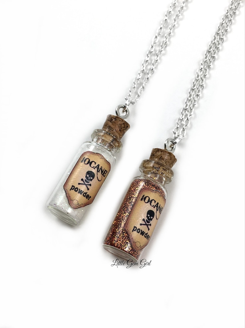 Iocane Powder Glass Bottle Necklace Poison Potion Vial Charm - Etsy