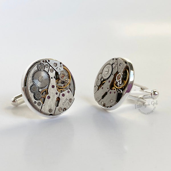 Clock Cufflinks - Etsy