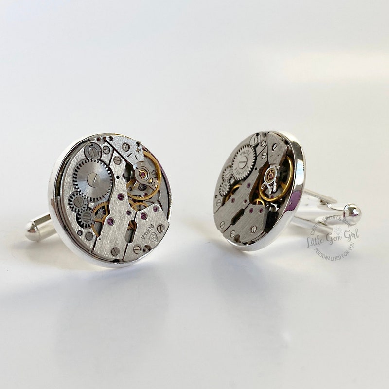 Clock Cufflinks - Etsy
