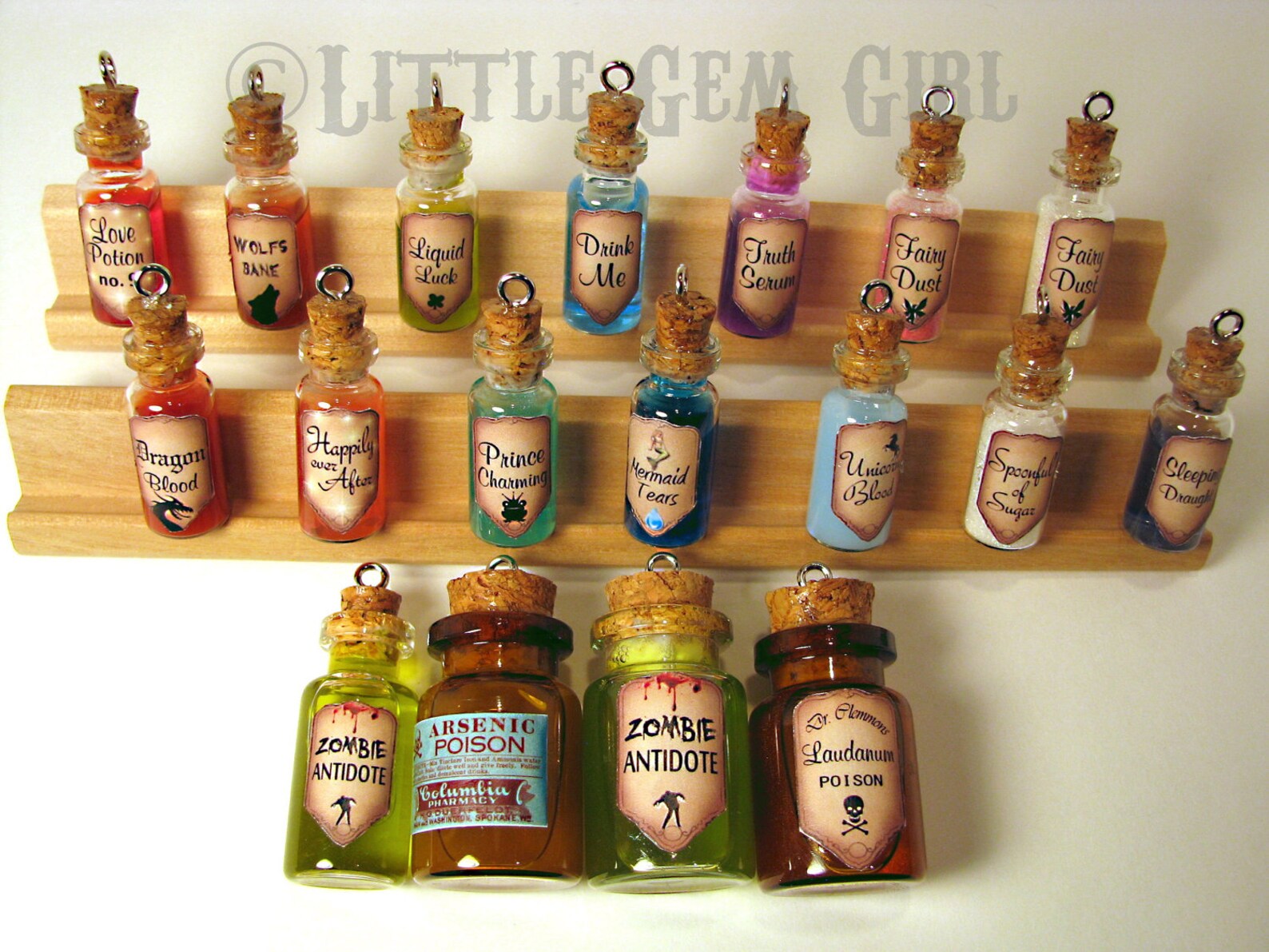 One Custom Eternal Love Potion Glass Bottle Cork Necklace - Etsy