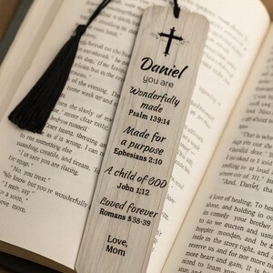 Custom Name Bible Bookmark - Sturdy Aluminum Metal - Personalized ...