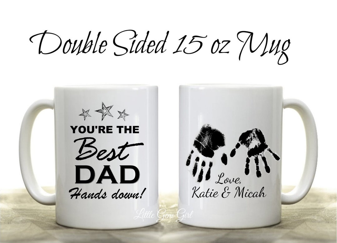 Custom Handprints Coffee Mug With Actual Hand Prints - Etsy