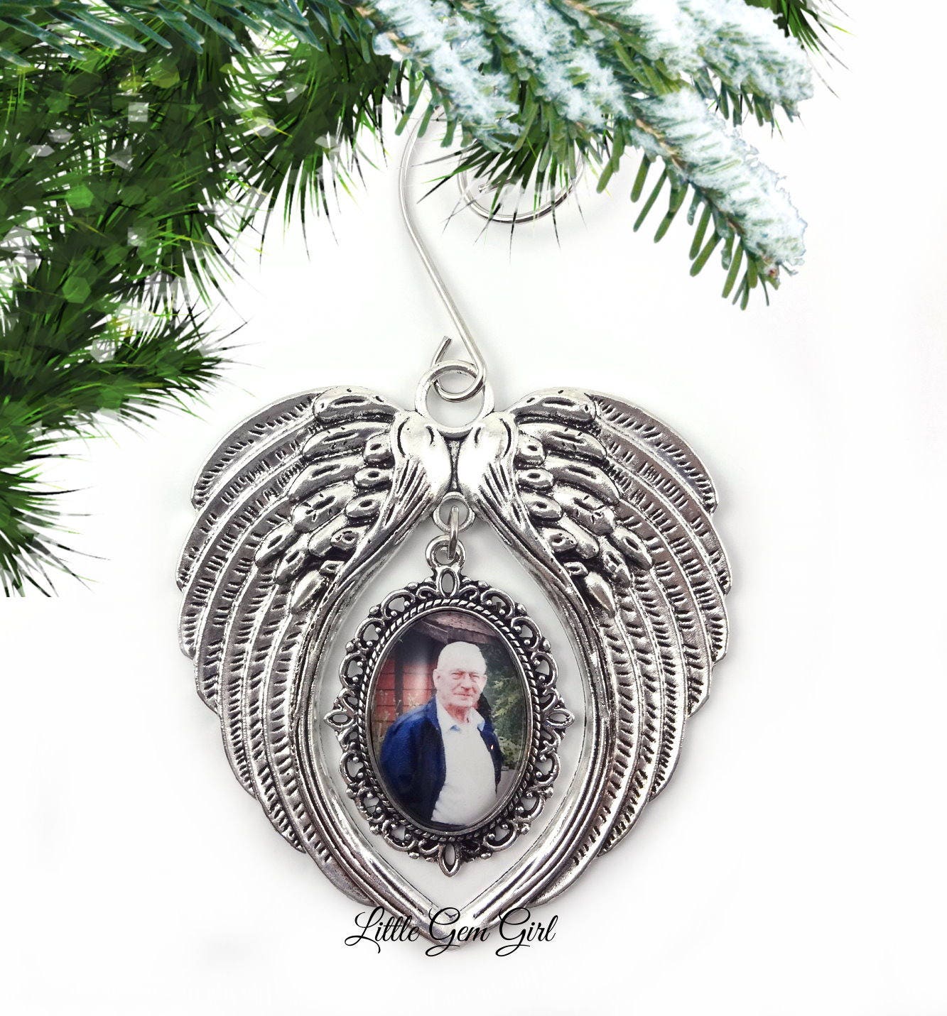 Custom Photo Memorial Christmas Tree Ornament Personalized | Etsy