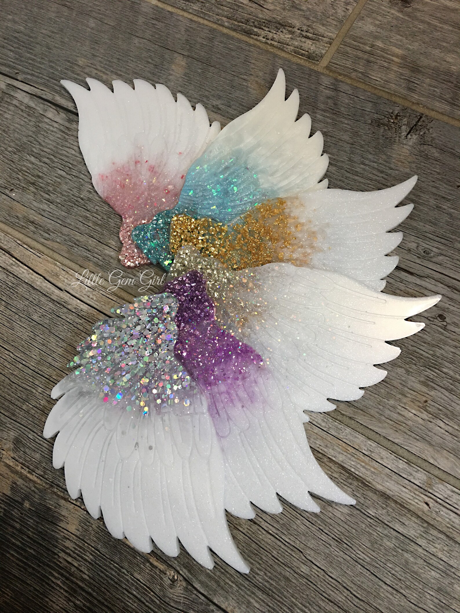 Custom Photo Angel Wing Memorial Ornament Custom Colors | Etsy