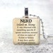 Funny Nerd Dictionary Definition Necklace - Fantasy Sci Fi Geekery ...